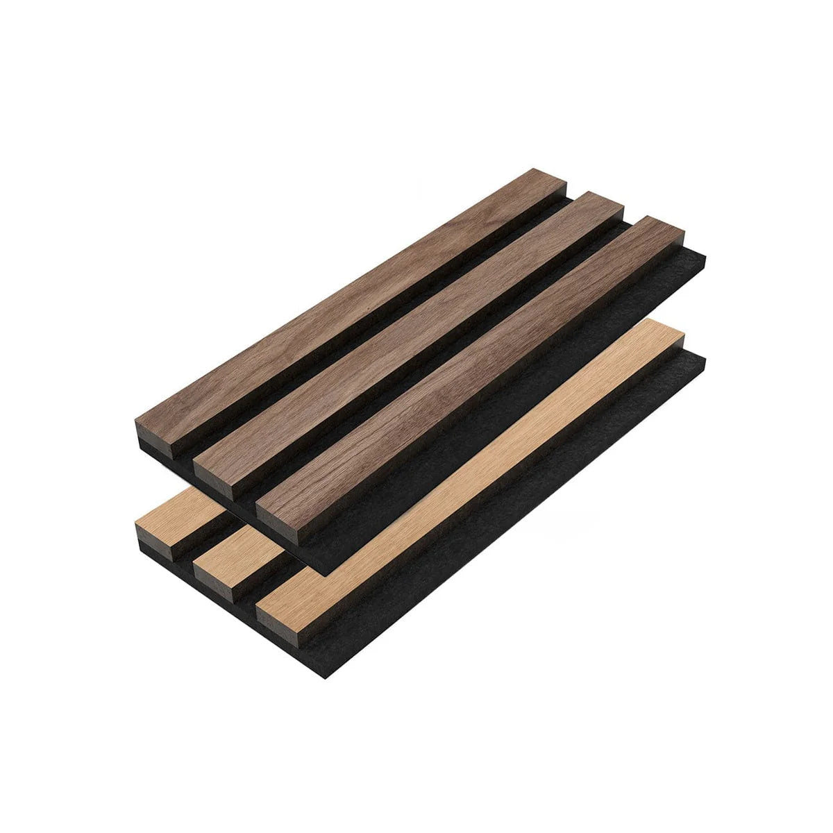 Acoustic Slat Wood Panels Oak and Walnut Sample Box – Panchita's Store LLC